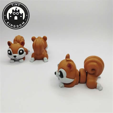 3d Printable Flexi Tiny Squirrel By Tiny Kingdom