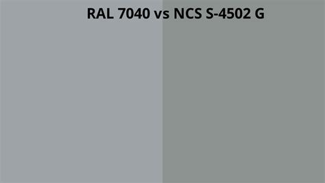 Ral 7040 Vs Ncs S 4502 G Ral Colour Chart Uk