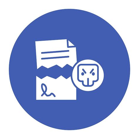 Premium Vector Infected File Vector Illustration