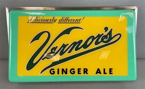 Vintage Vernors Ginger Ale Light Up Advertising Sign Matthew Bullock