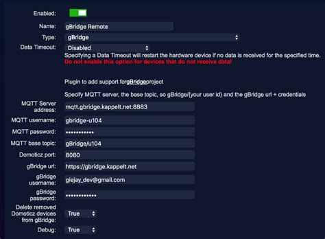 Github Giejaydomoticz Gbridge Plugin Domoticz Plugin For The