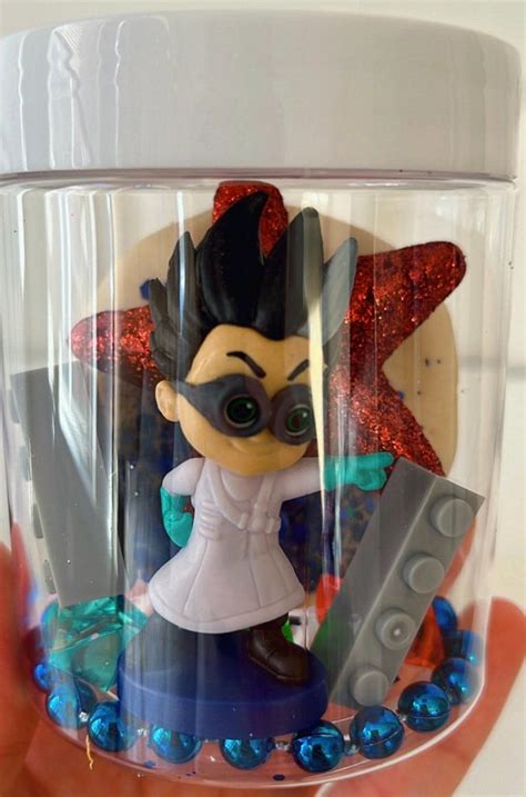 Pj Masks Party Favor Play Dough Jars Etsy