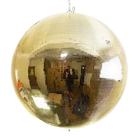 50cm Gold Mirror Ball With 5mm Facets