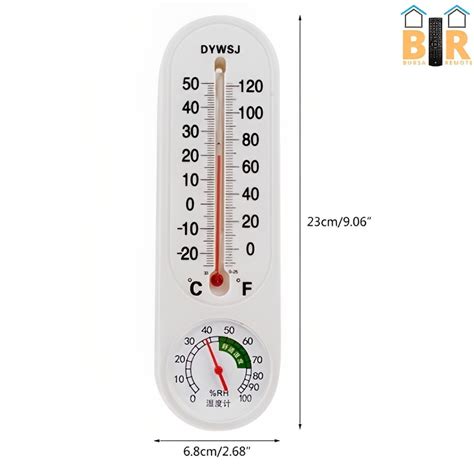 Jual Wall Thermometer Alat Pengukur Pengatur Suhu Kelembaban Ruangan Panjang Dan Bulat