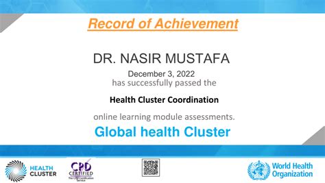 Pdf Health Cluster Coordination