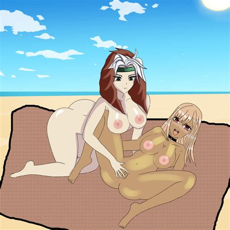 Rule 34 2girls Ahe Gao Anoneysnufftan Applying Sunscreen Asphyxiation