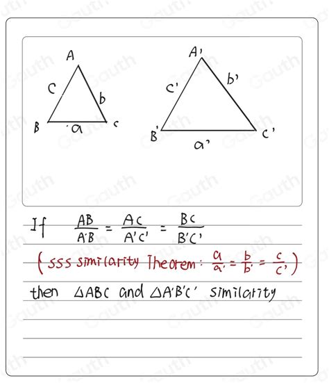 Solved Adependent Assessment 2 Sss Similarity Theorem 1 Use The Sss