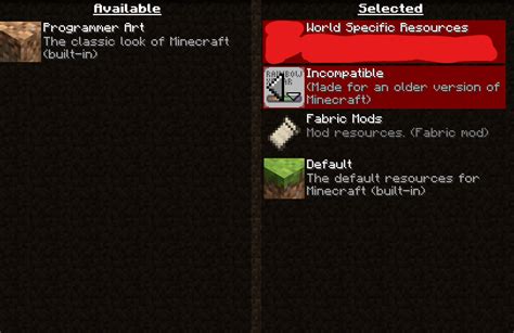 I Want To Lower The Priority Of A World Specific Texturepack Rminecraft