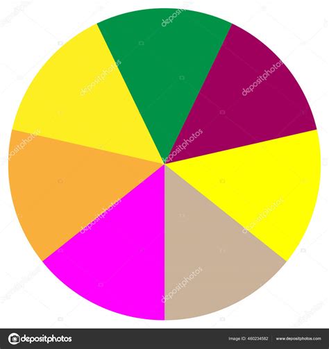 Segmented Circle Pie Graph Pie Chart Infographics Presentation Template Design Stock Vector By