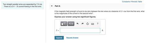 Solved Constants Periodic Table Two Straight Parallel Chegg Com