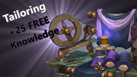 Wow BOOST Tailoring Profession Knowledge With Treasures And Hidden