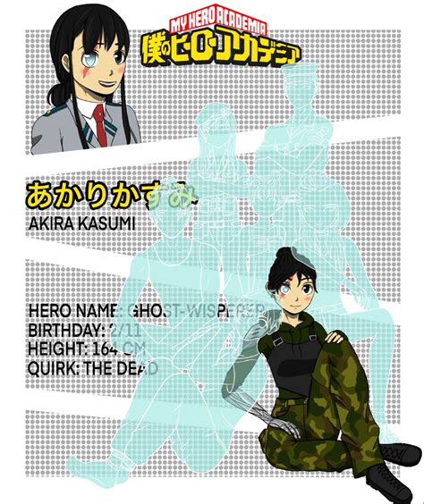 Mha Oc Ghost Whisperer Superhero Design My Hero Academia Costume
