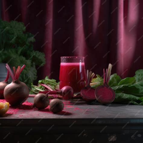 Premium Photo Beetroot Juice With Splashes With Beetroot Fruit In