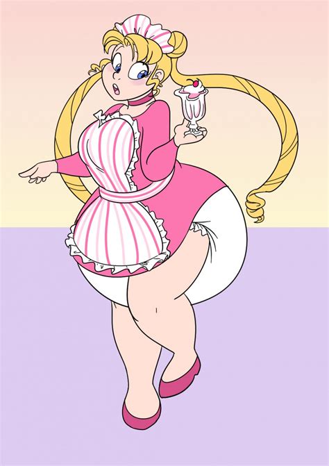 Sailor Moon Waitress R Diaperedmagicalgirls