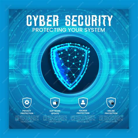 Premium Vector Cyber Security Social Media Post Design Facebook Or