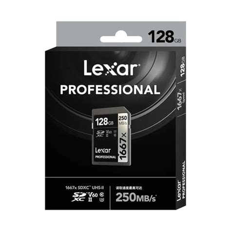 Карта памяти Lexar 128 ГБ (Lexar 1667X SDXC) - купить с доставкой по ...
