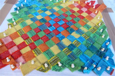 Ragged Life Blog Ribbon Weaving With Blanket Yarn Ragged Life Blog