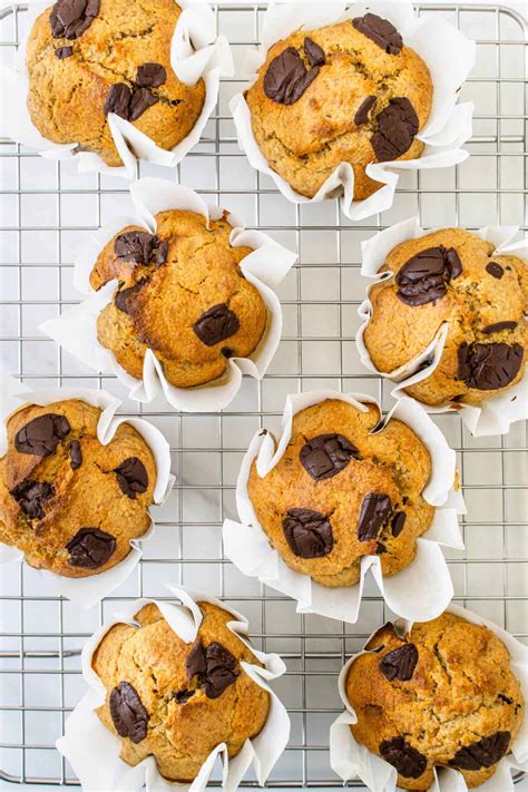 Healthy Banana Chocolate Chip Muffins Cooking With Ayeh