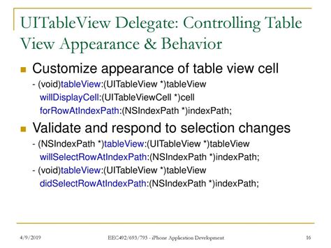 Eec 492693793 Iphone Application Development Ppt Download