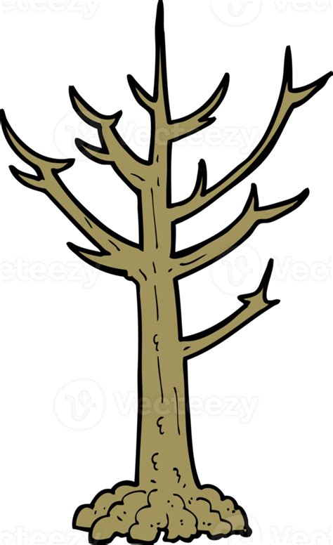 árbol desnudo de dibujos animados 44285608 PNG