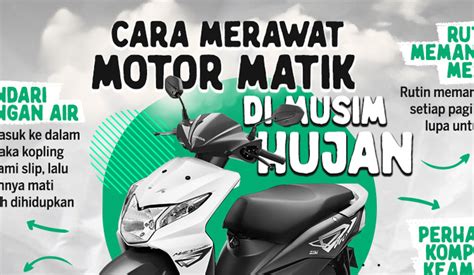 Cara Merawat Motor Matik Di Musim Hujan