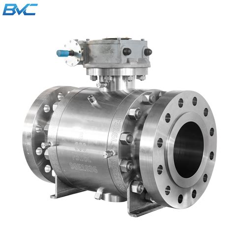 Api6d 3pc Stainless Steel F316l Flanged Ends Trunnion Mounted Ball