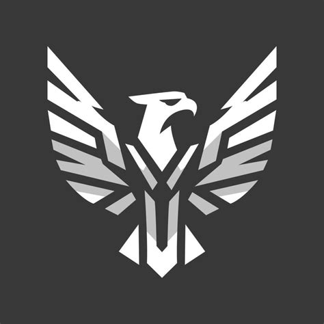 A Black And White Falcon Logo 52756906 Vector Art At Vecteezy