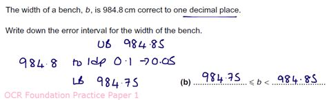 Gcse 9 1 New Content Error Intervals