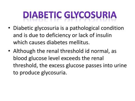 Glycosuria Pptx