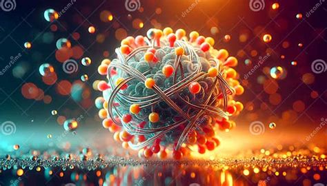 Abstract Molecular Structure 3d Illustration Stock Illustration Illustration Of Scientific
