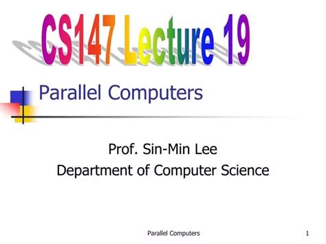 Ppt Parallel Computers Powerpoint Presentation Free Download Id