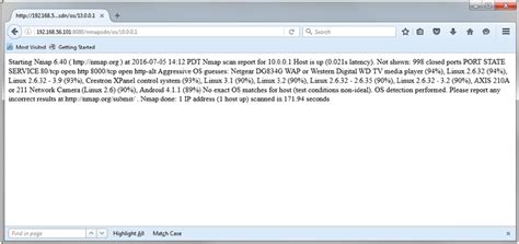 Example Of The Operating System Detection Output Download Scientific Diagram