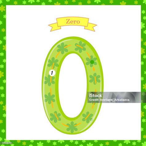 0를 계산 하 고 학습 하는 아이 들을 위한 귀여운 어린이 Flashcard 한 추적 숫자 010 플래시 카드 교육 유치원 활동 아이 들을 위한 워크시트를 학습 0에 대한