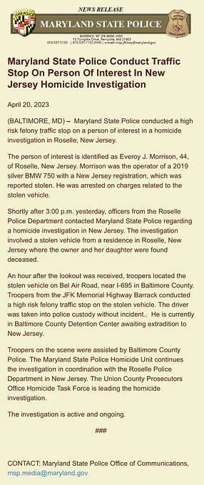 What Did Everoy J Morrison Do Suspect Arrested As New Jersey Mom And