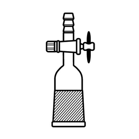 Adapters Flow Control Socket To PTFE Stopcock Straight PLT