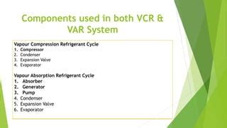 Difference Between Simple Vapour Compression Cycle And Simple Vapour