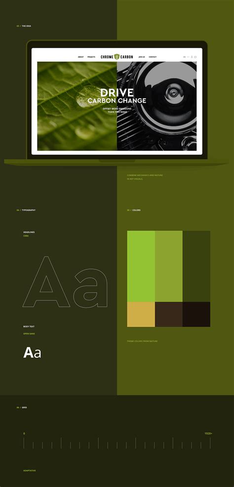 Chrome Carbon Website Behance