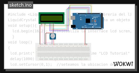 Lcd Con Mega Y Poty Sr Hc04 Wokwi Esp32 Stm32 Arduino Simulator