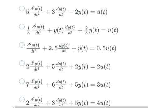 Solved Consider The Linear System With An Input U T And An Chegg