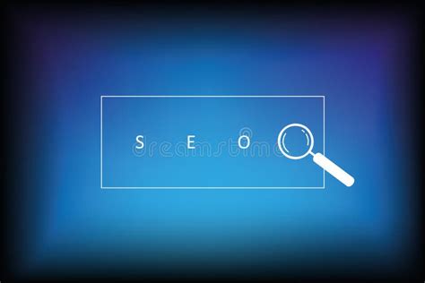 Seo Search Design Blue Background Stock Vector Illustration Of Internet Blue 124192343