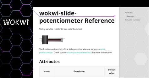 Wokwi Slide Potentiometer Reference Wokwi Docs Wokwi Slide Potentiometer Reference Wokwi Docs