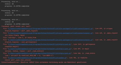 Occasional Python Connectionreseterror While Remotely Accessed Webodm