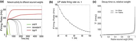 Network Behavior For Recurrently Connected Leaky Integrate And Firing