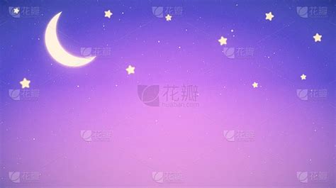 抽象卡哇伊多云彩色天空和星星的背景。柔和的渐变蜡笔漫画图形。婚礼卡片设计或展示的概念素材 花瓣网
