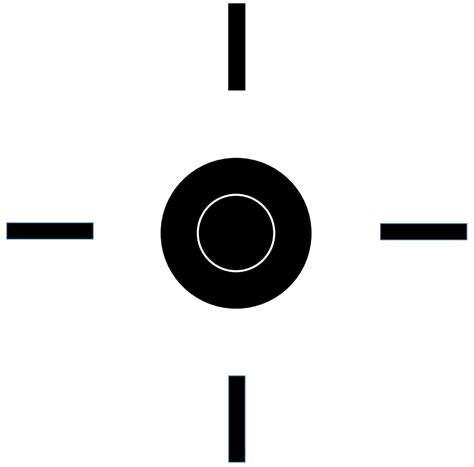 Classic Target Black Crosshair Rangefuntargets