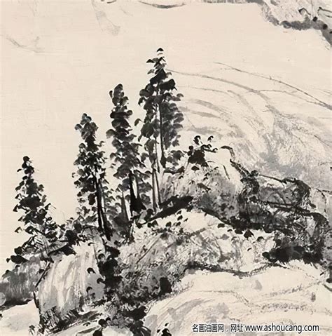 萧俊贤国画 浮岚暖翠 高清大图下载 名画油画网