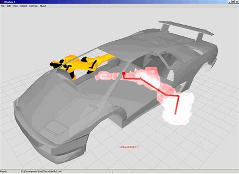 collision with a static object a kinematic chain is generated with the