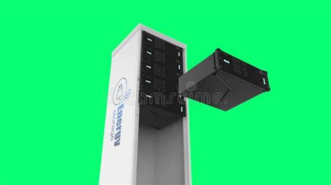 Energy Storage System Or Battery Container Unit Assemble Isolated Stock