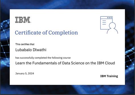 I Completed A New Certification Learn The Fundamentals Of Data Science On The Ibm Cloud By