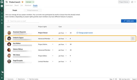 Deleting Users GanttPRO Knowledge Base